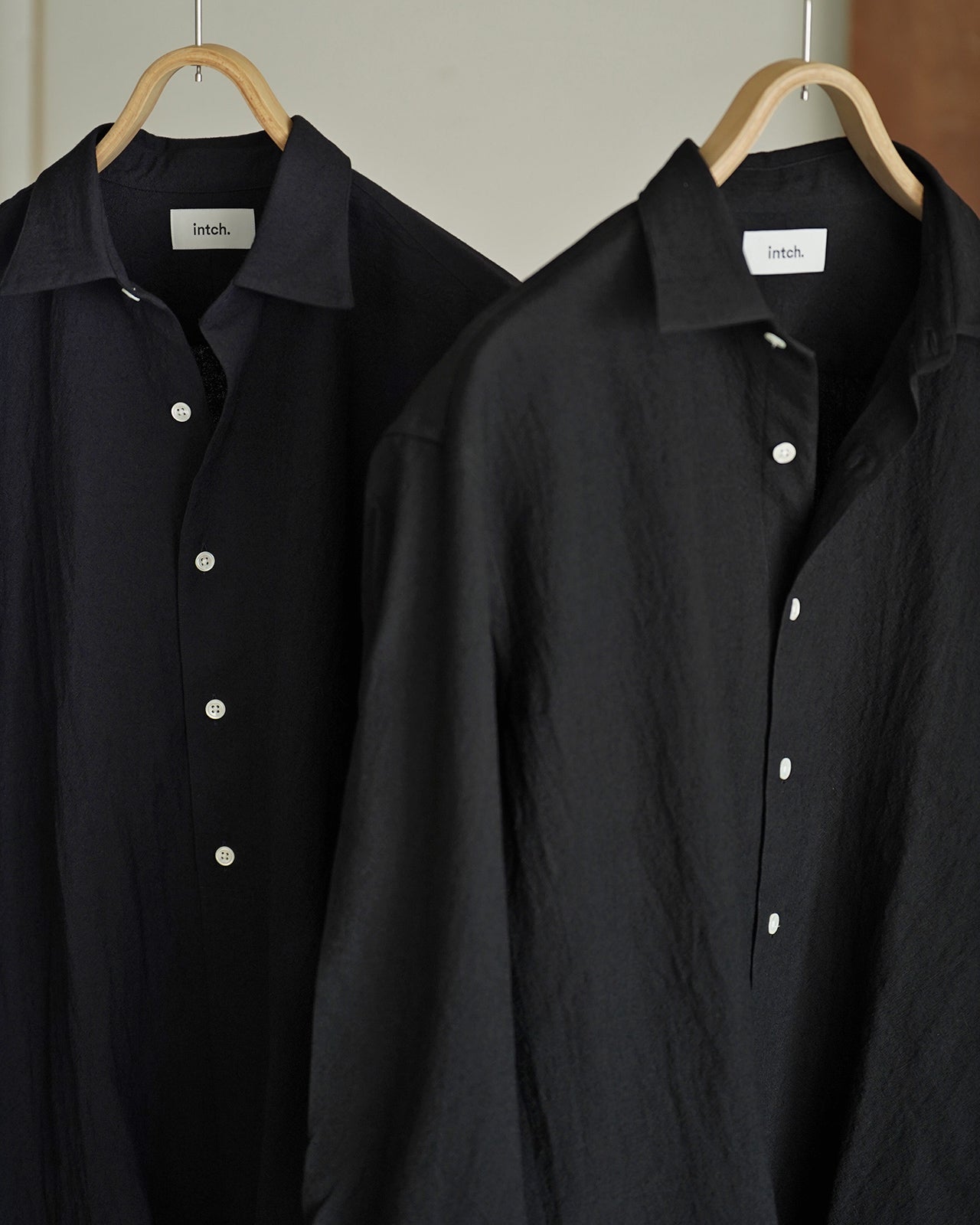 intch. インチ ウールシャツ 近江晒 メンズ Lye トップス 長袖 シャツ ウール レギュラーカラー 日本製 1025-2-0-003 【送料無料】 正規取扱店