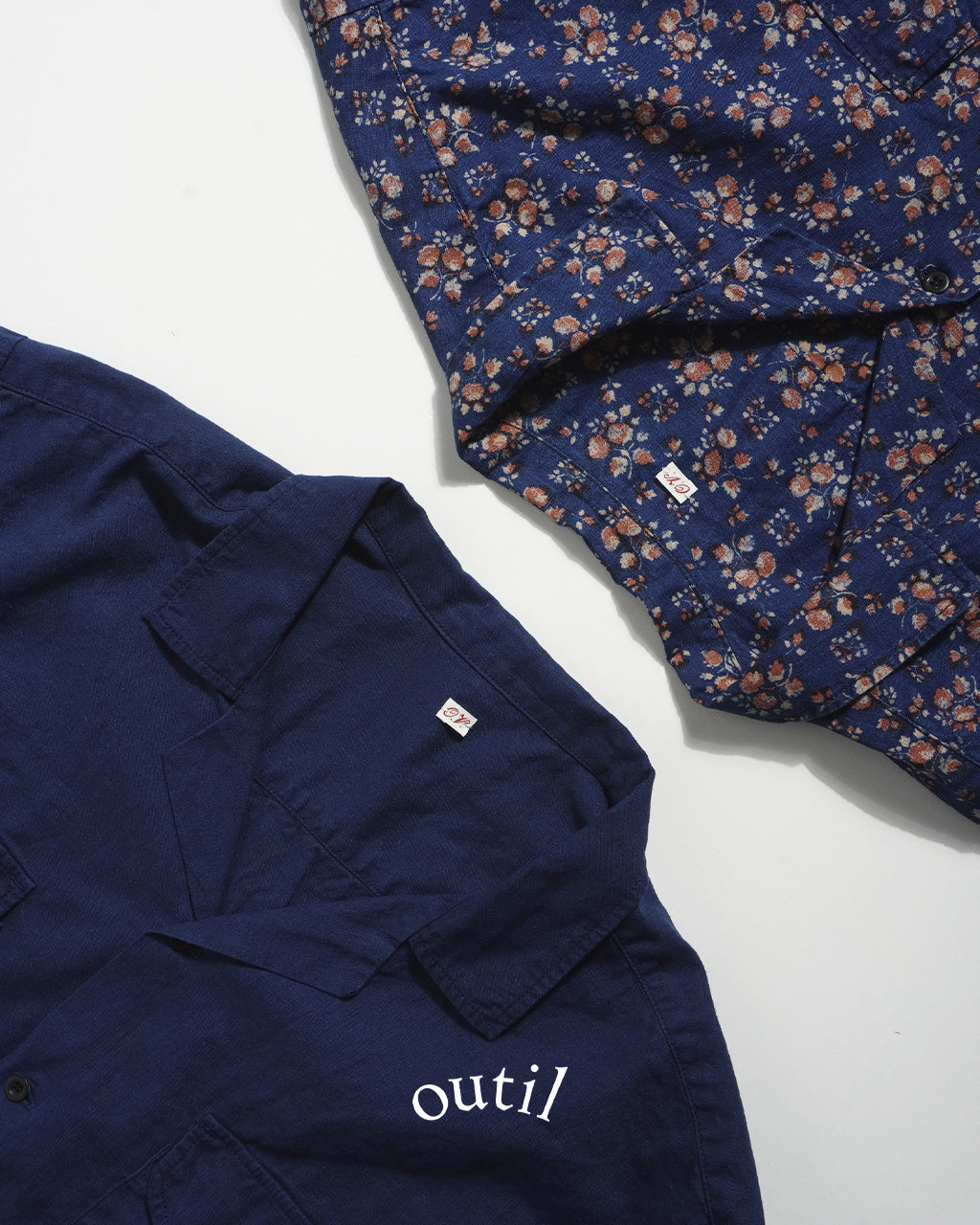 Outil ウティ オープンカラー シャツ メンズ CHEMISIER COLETTA OV-S024 【送料無料】正規取扱店