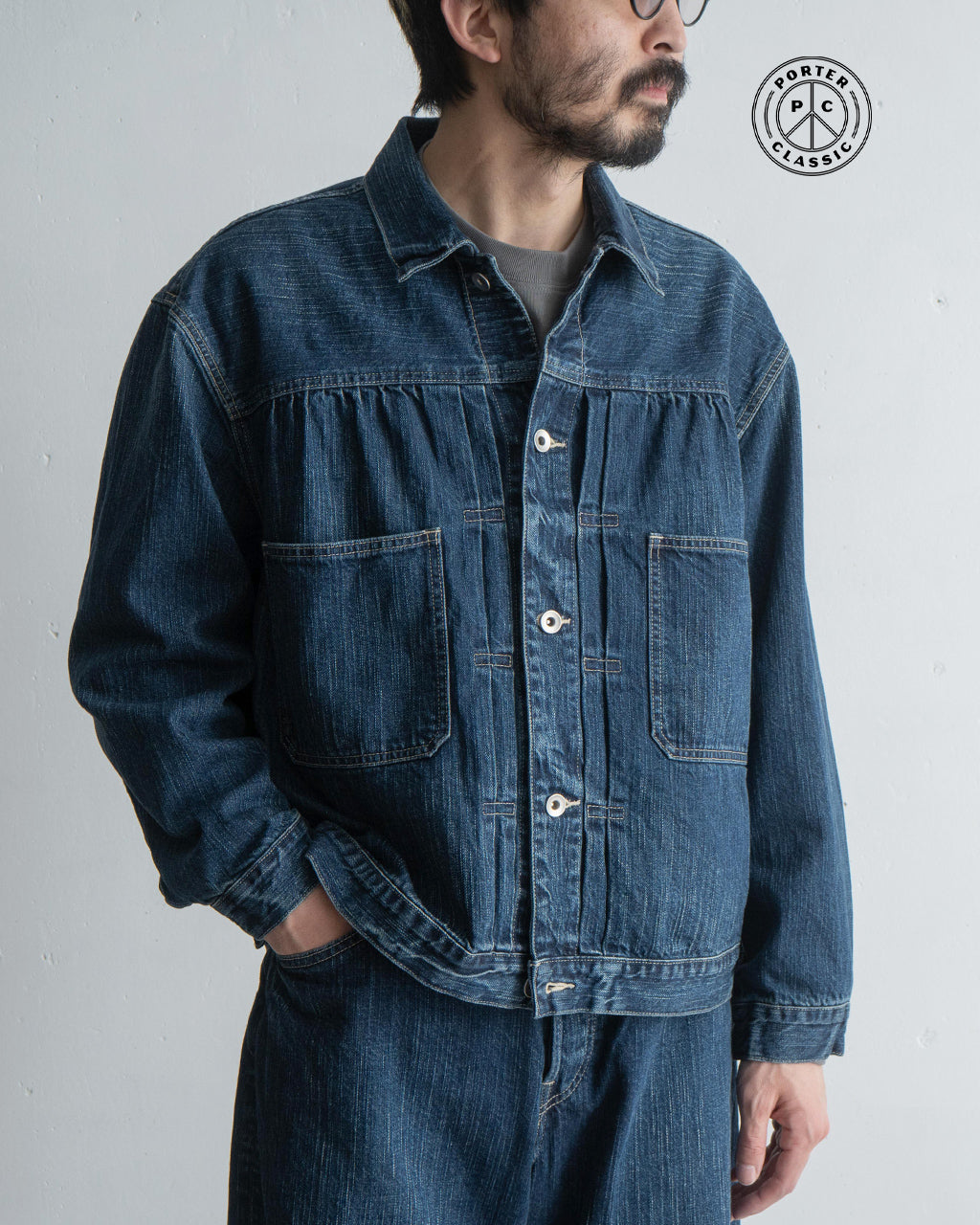 PORTER CLASSIC ポータークラシック スタインベック デニムジャケット アウター 羽織 STEINBECK DENIM JACKET PC-005-2143