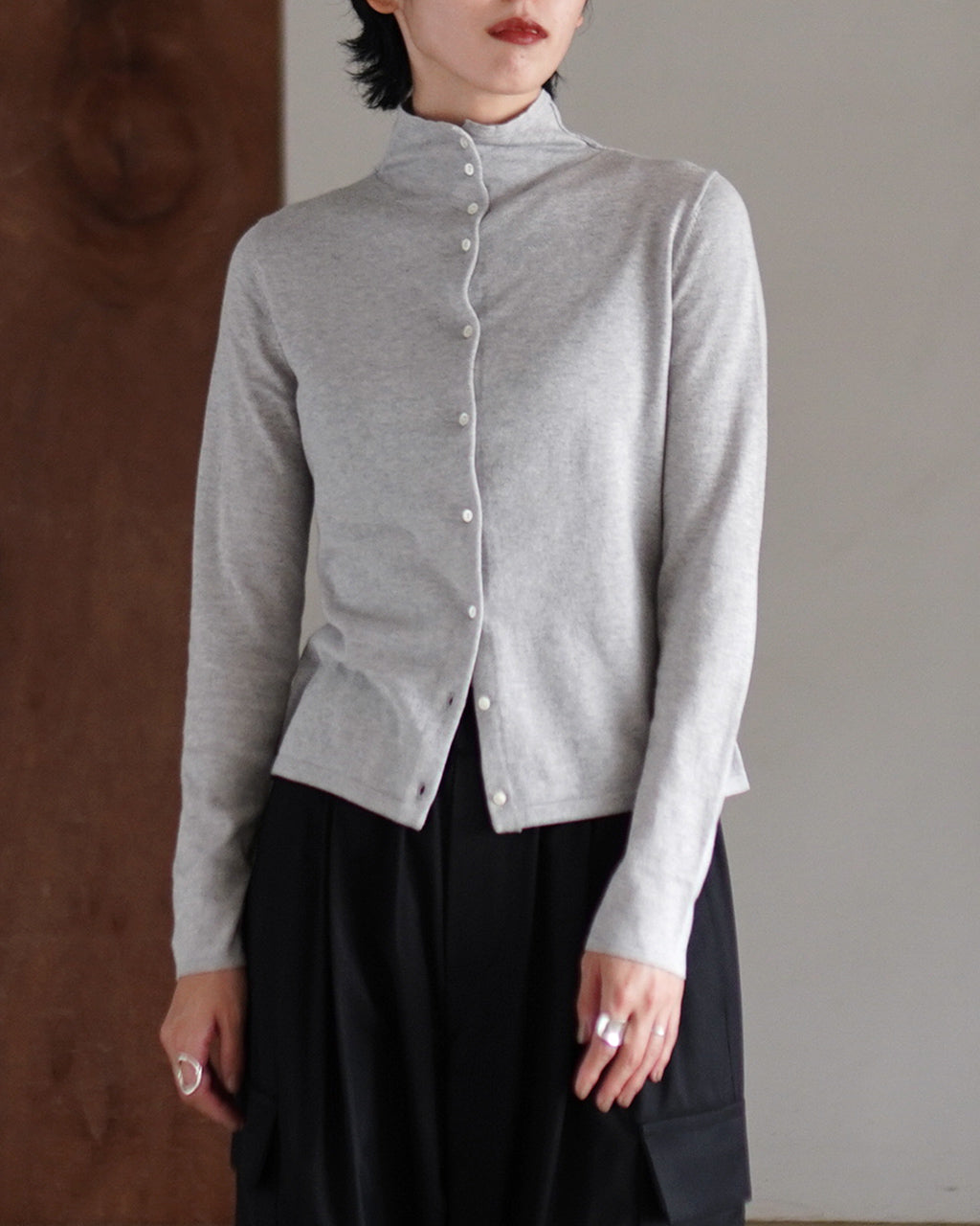 ライテンダー RYE TENDER ミネオラトップ ニット ハイネック 羽織 カーディガン レディース MINEOLA TOP ...