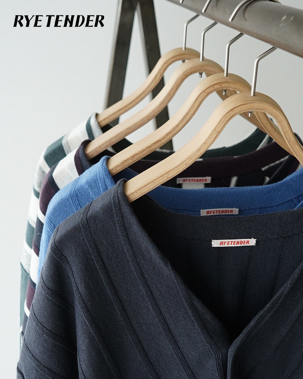 【アウトレット！50%OFF】RYETENDER ライテンダー カーディガン ストライプ リネン TAYLOR CARDIGAN R23-0