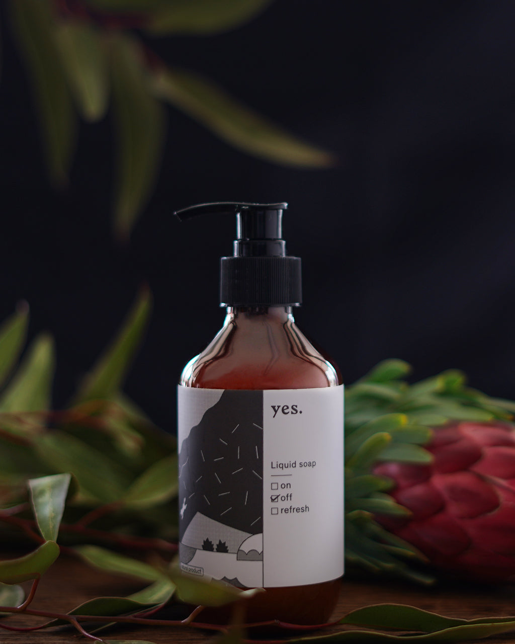 Yes. Liquid soap fragrance off 300ml soap soap containing natural esse